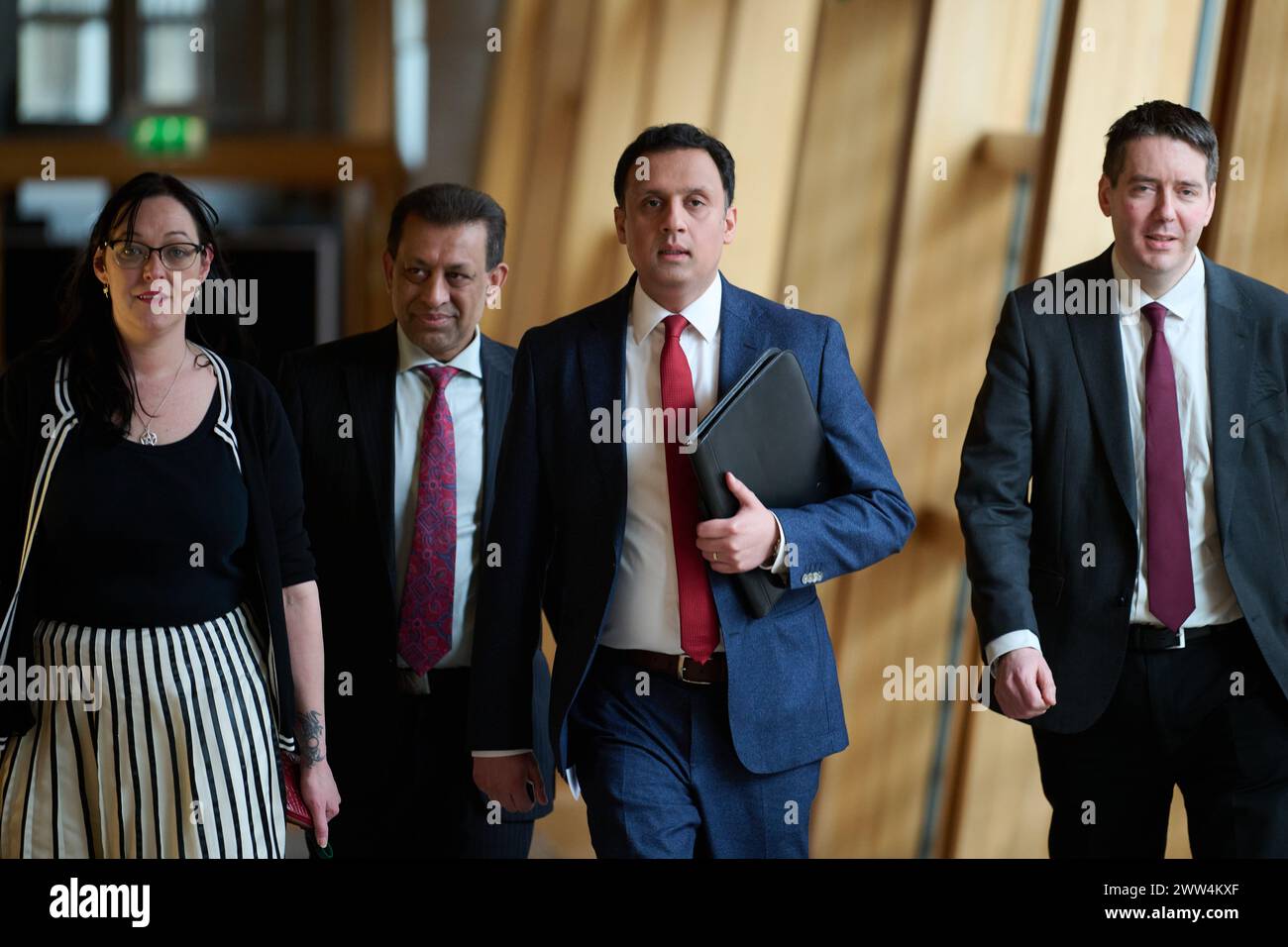 Edinburgh Scotland, UK 21 March 2024. Scottish Labour Leader Anas ...