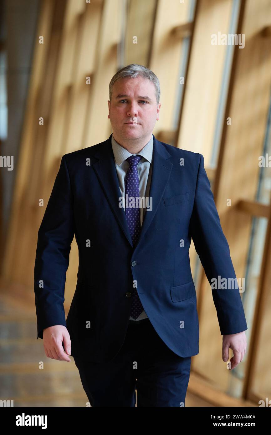 Edinburgh Scotland, UK 21 March 2024. Tom Arthur MSP at the Scottish ...