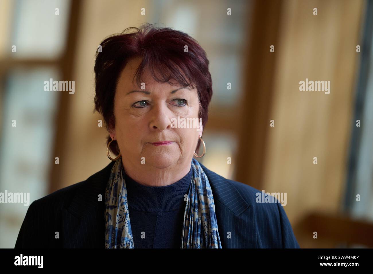 Edinburgh Scotland, UK 21 March 2024. Rona Mackay MSP at the Scottish ...