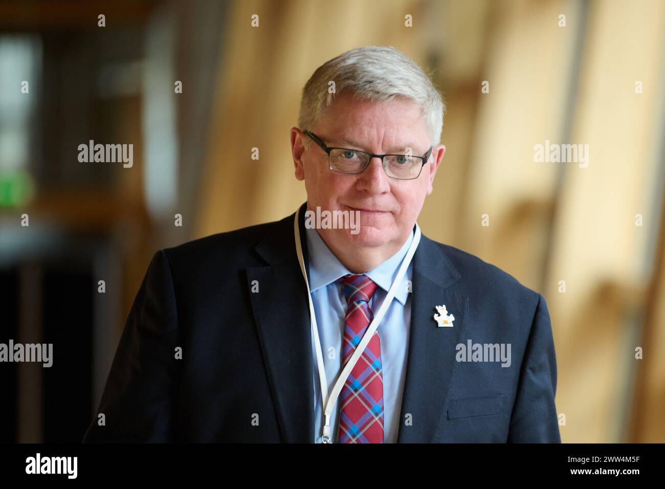 Edinburgh Scotland, UK 21 March 2024. Martin Whitfield MSP at the ...