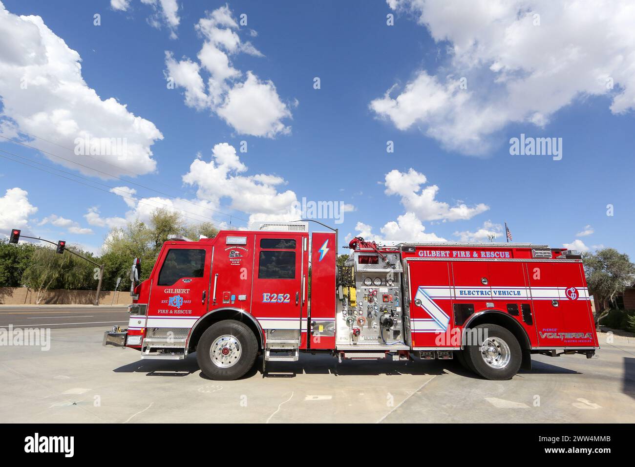 Gibert's new Pierce Volterra electric fire truck operates out of Fire ...