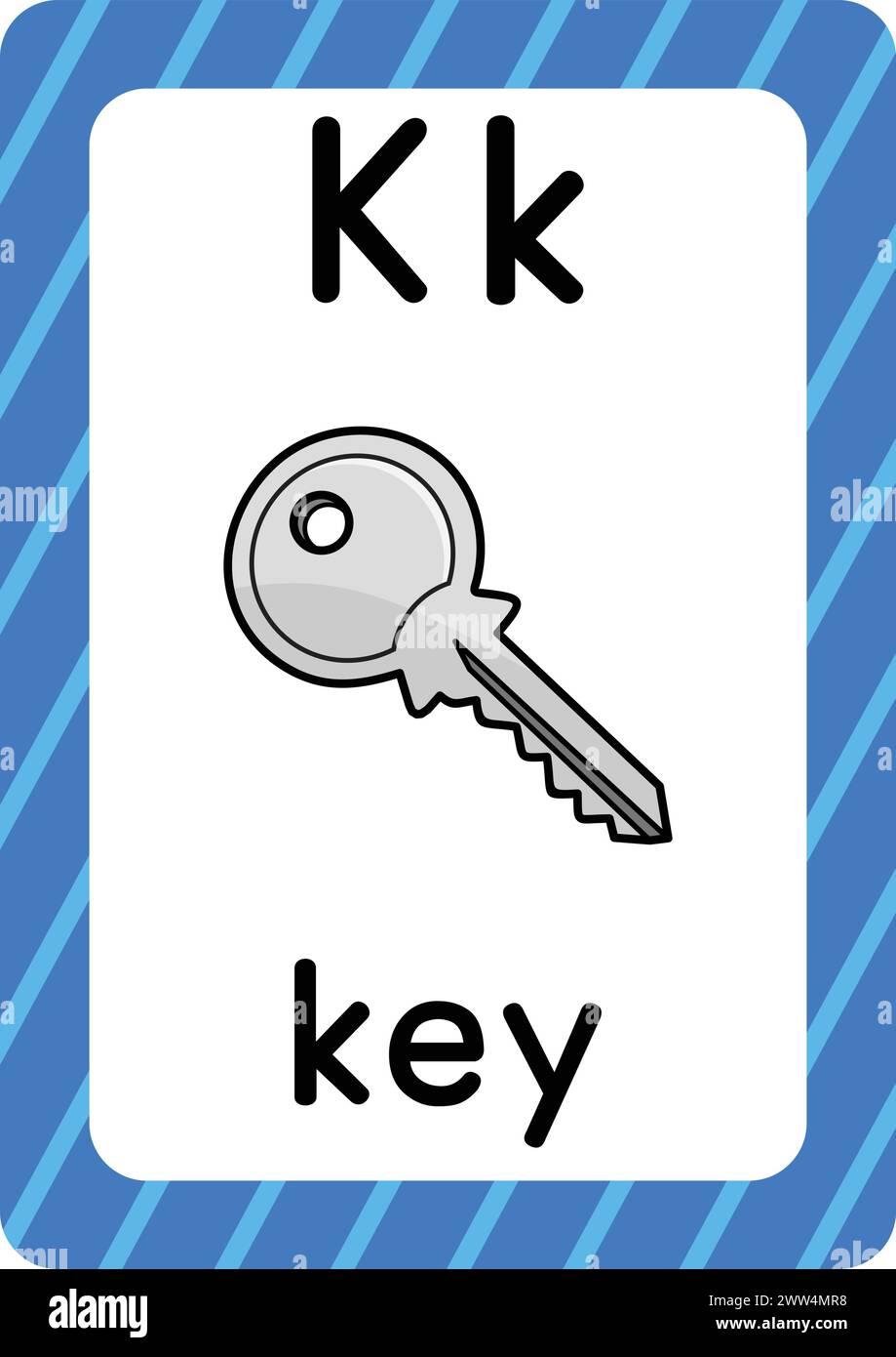 ABC Flashcards. Letter, word and picture. Educational cards for ...