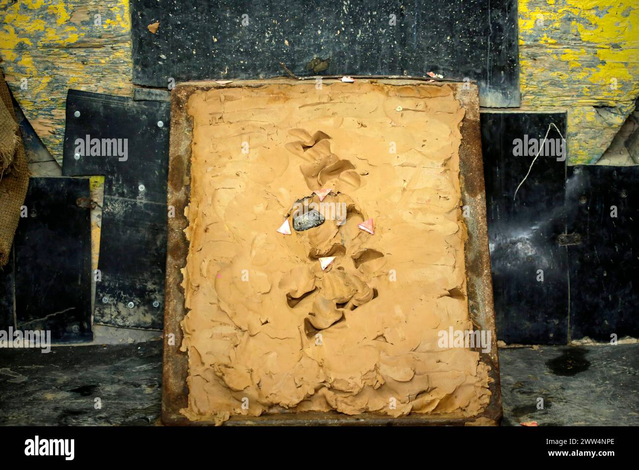 Tejo game board, Tejo Boyacá Stock Photo - Alamy