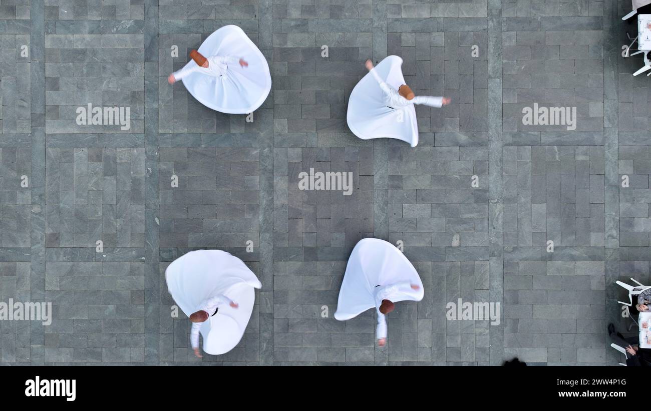 Mevlevi. Sufis spinning outdoors. Sufi Sema (Turkish: Spinning Dervish ...