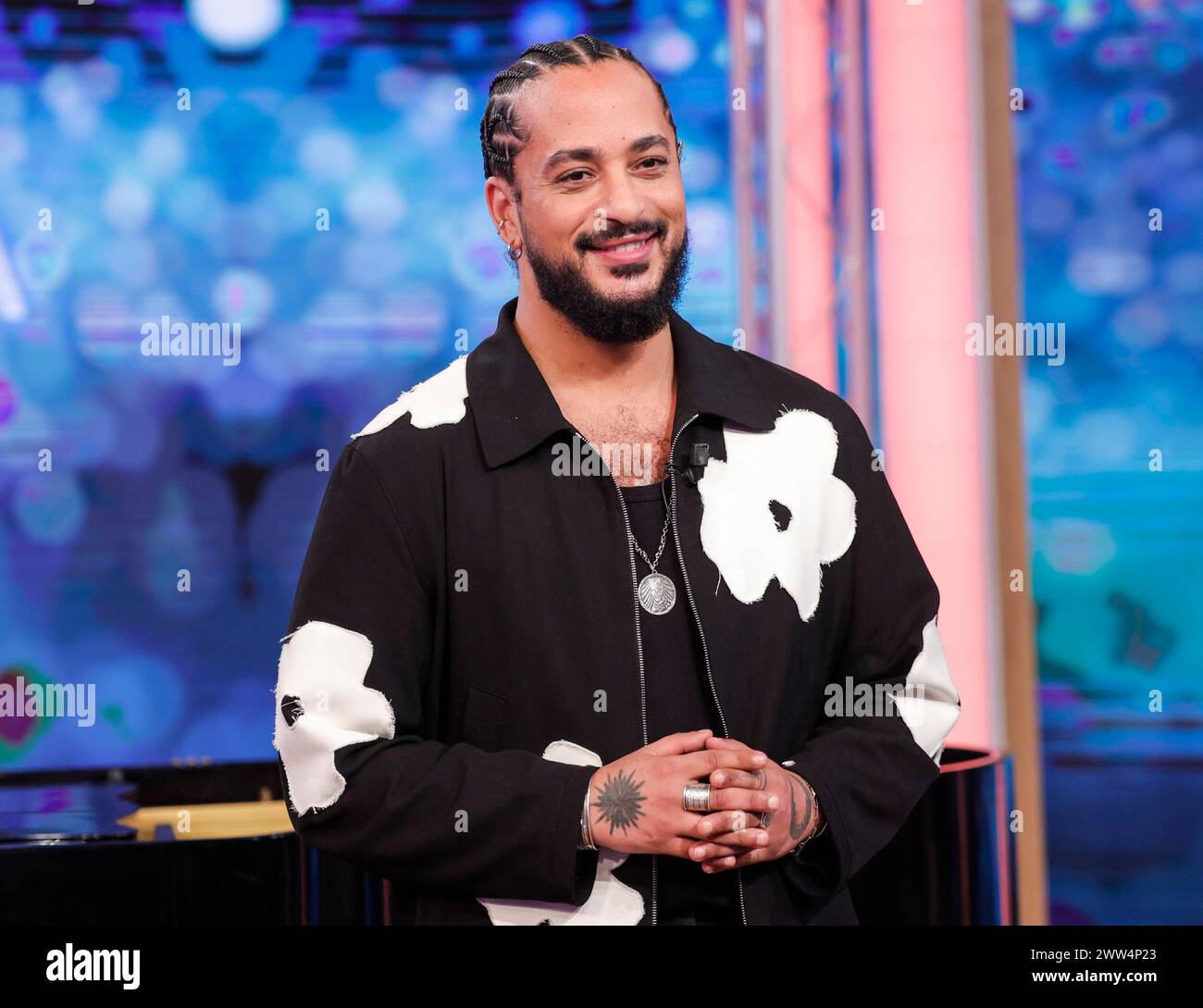 March 21, 2024, Roma, Italia: French singer and actor Slimane Nebchi ...