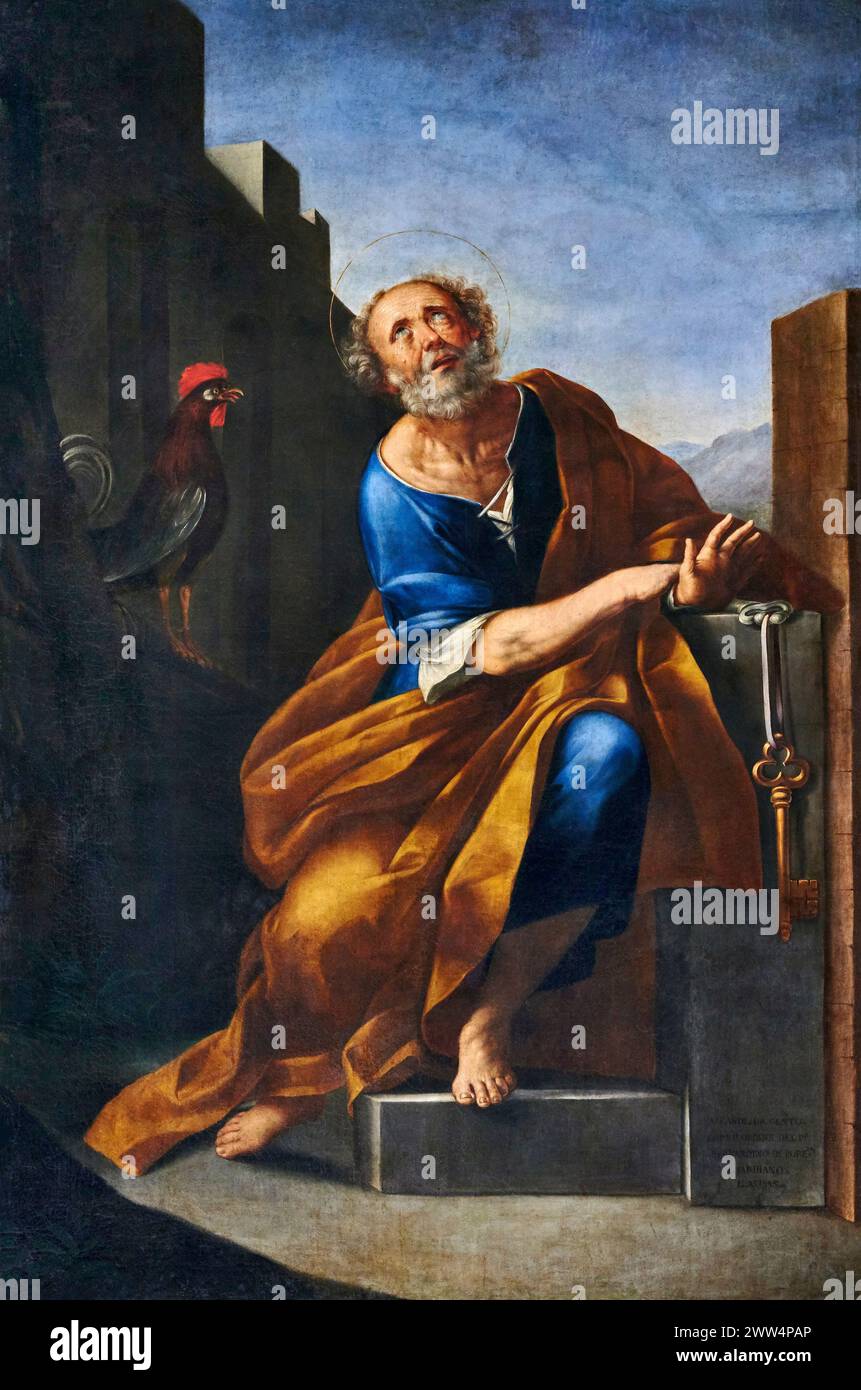 Pentimento di S. Pietro - olio su tela - Alfonso Alessandro Candi ...