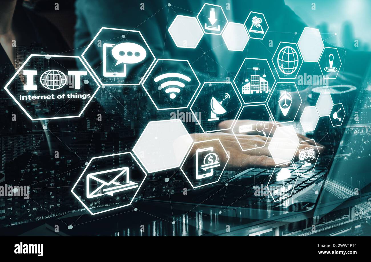 Internet of Things and Communication Technology Concept - Modern ...