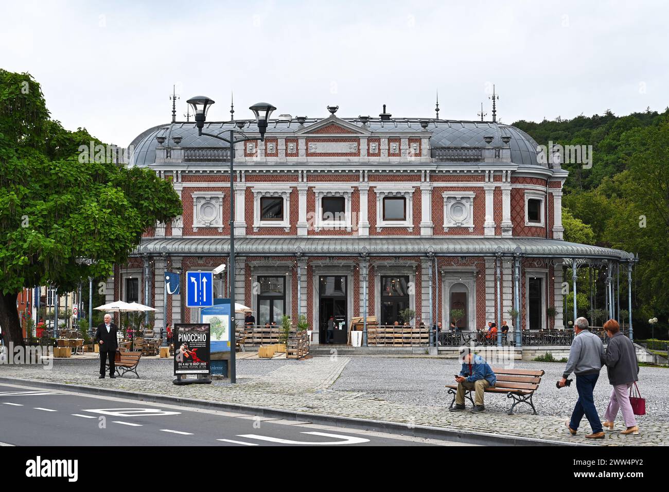 Monumental Building Leopold II gallery Stock Photo - Alamy