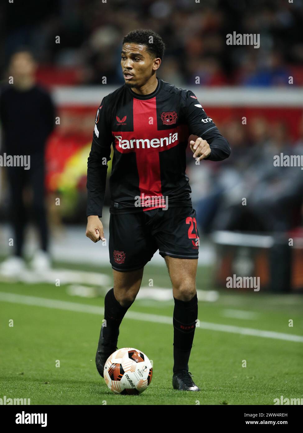 LEVERKUSEN - Amine Adli of Bayer 04 Leverkusen during the UEFA Europa ...