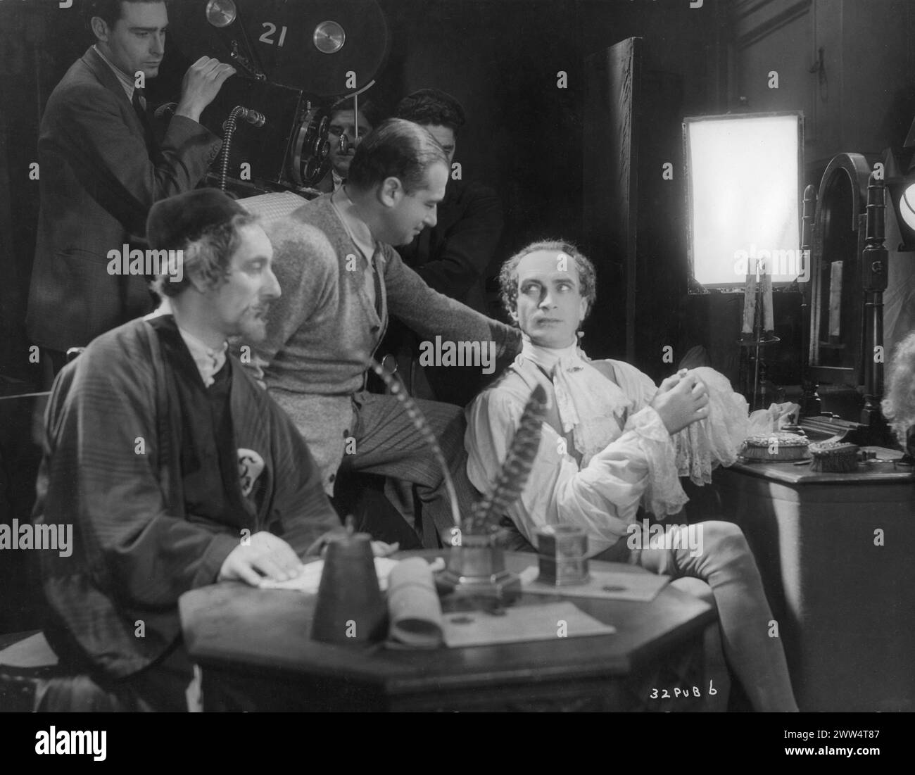Actors filming studio Black and White Stock Photos & Images - Alamy
