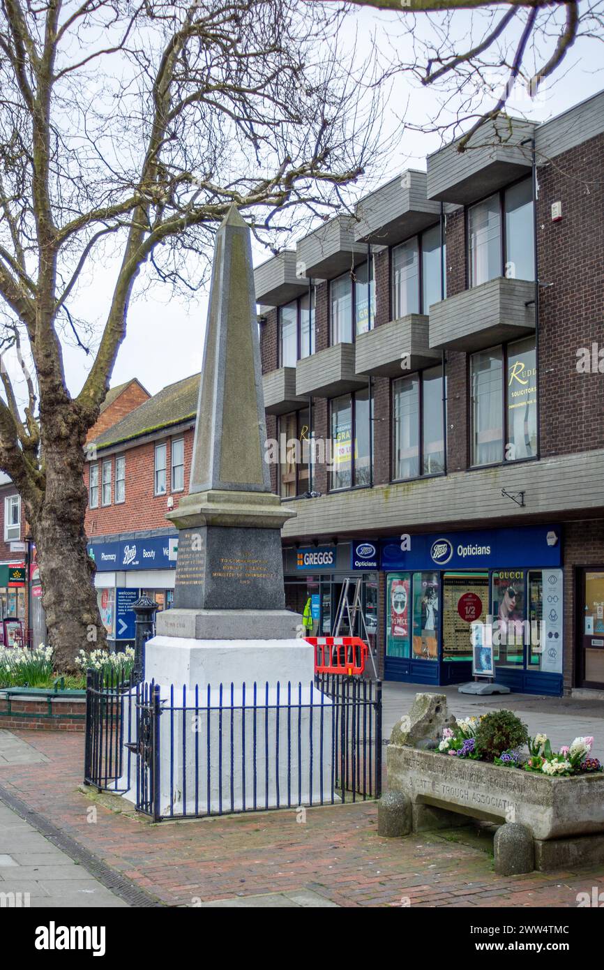 Monument to the killing, execution by burning at the stake of two ...