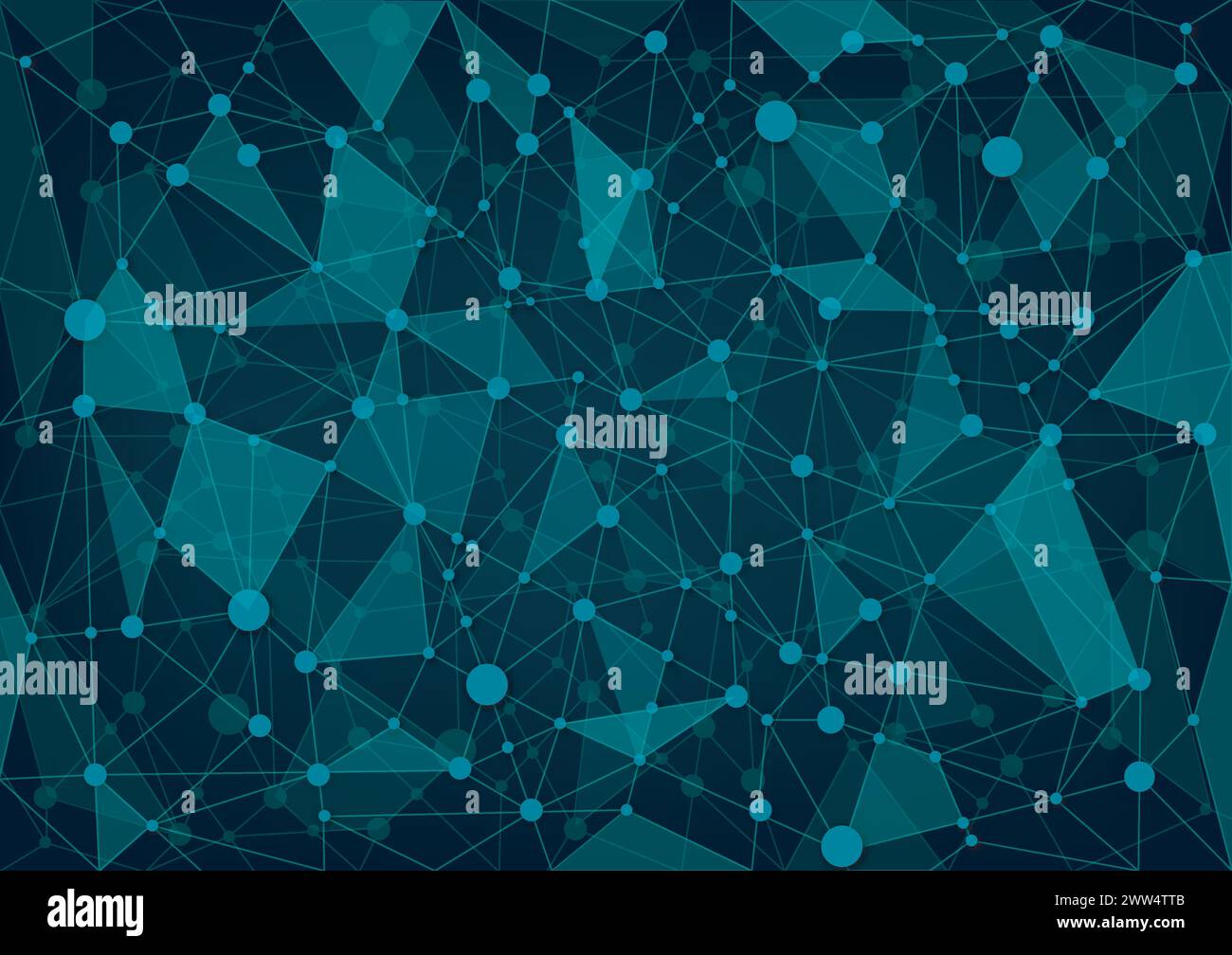 Abstract Polygonal Space Low Poly Connecting Dot and Lines, Vector Illustration Stock Vector ...