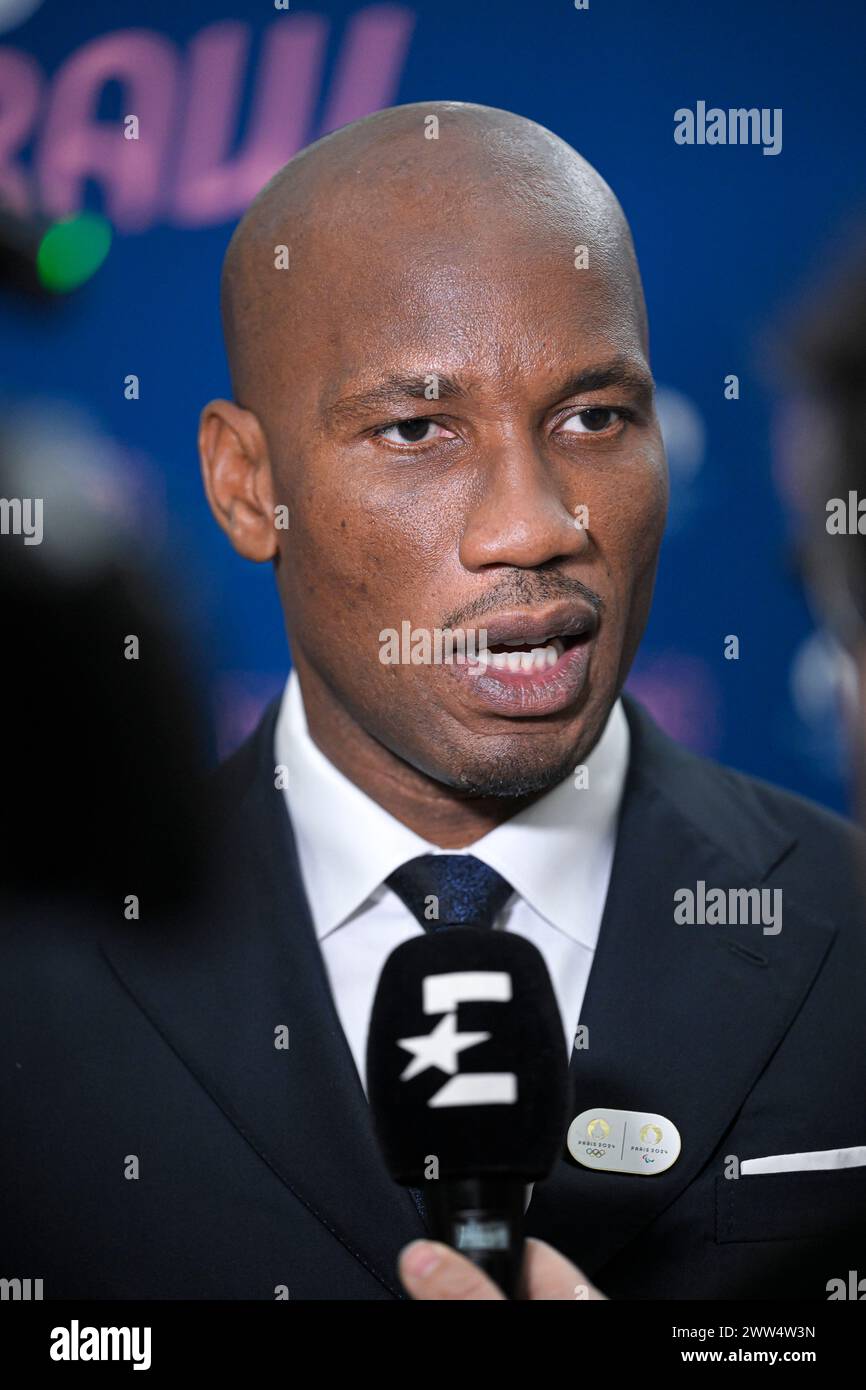 Paris, France. 20th Mar, 2024. Didier Drogba during the Olympic Games ...