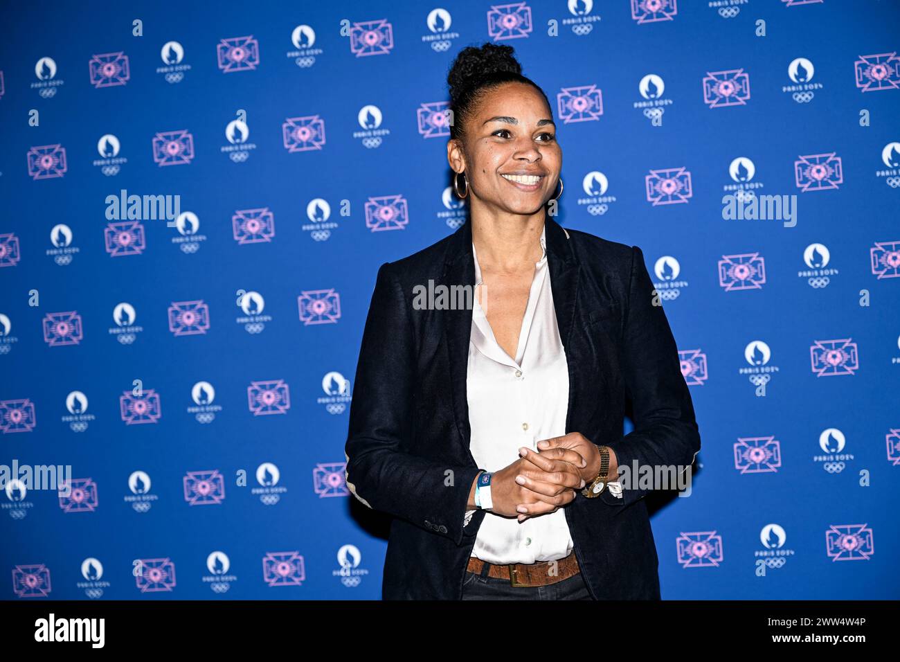 Paris, France. 20th Mar, 2024. Laura Georges during the Olympic Games ...