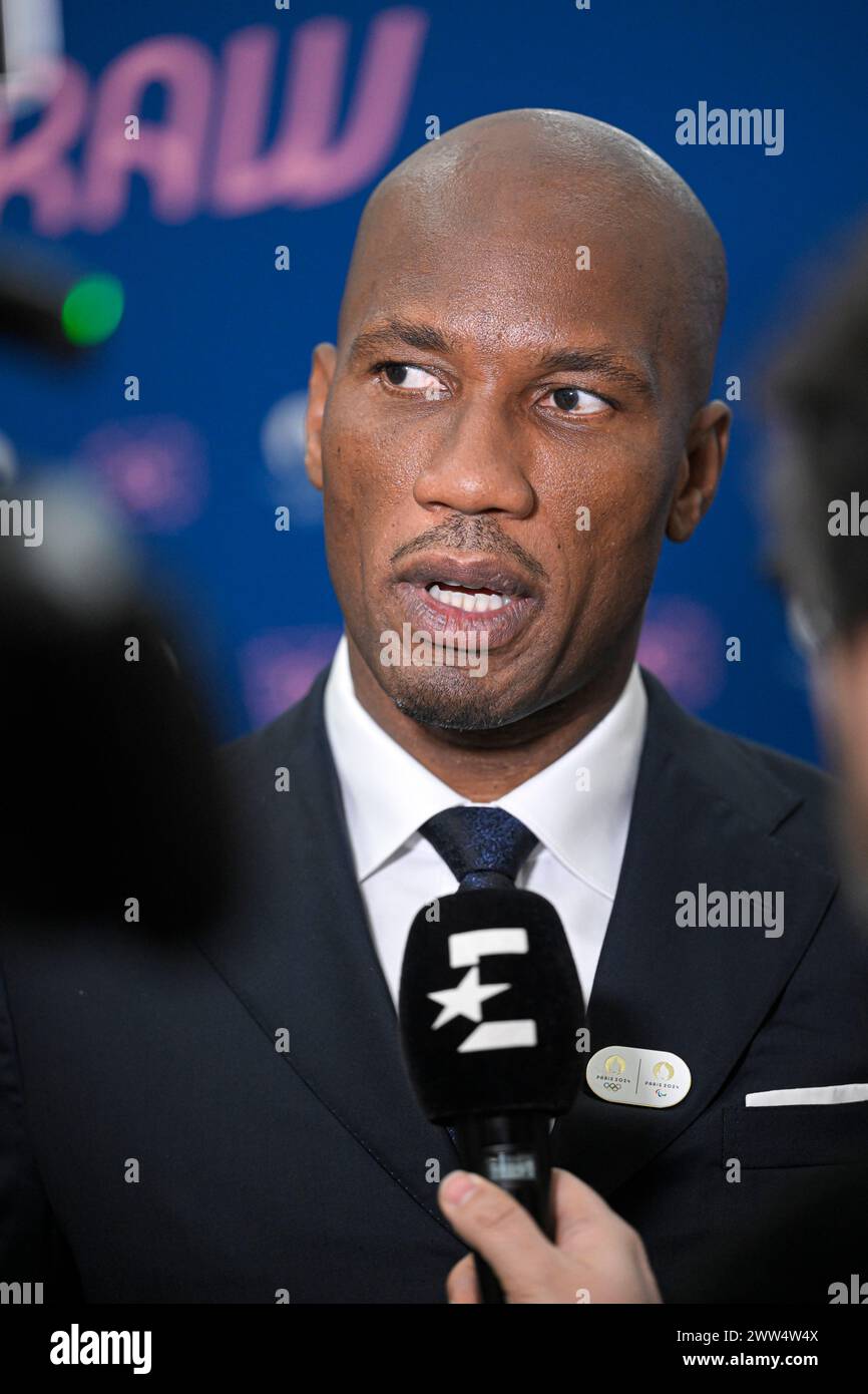 Paris, France. 20th Mar, 2024. Didier Drogba during the Olympic Games ...