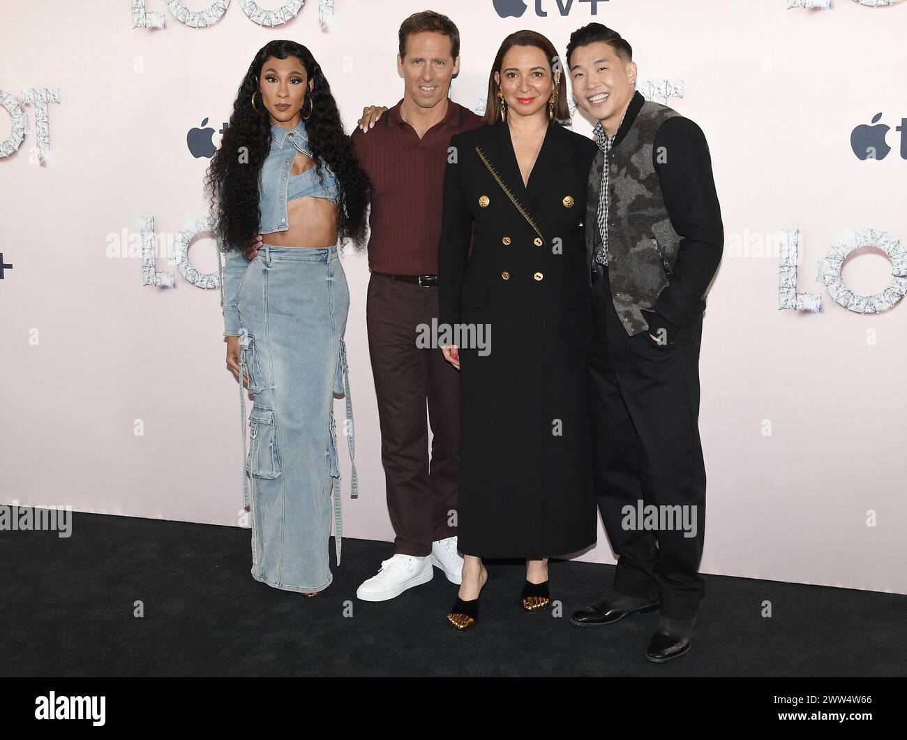 Los Angeles, USA. 21st Mar, 2024. (L-R) LOOT Cast Michaela Jaé ...