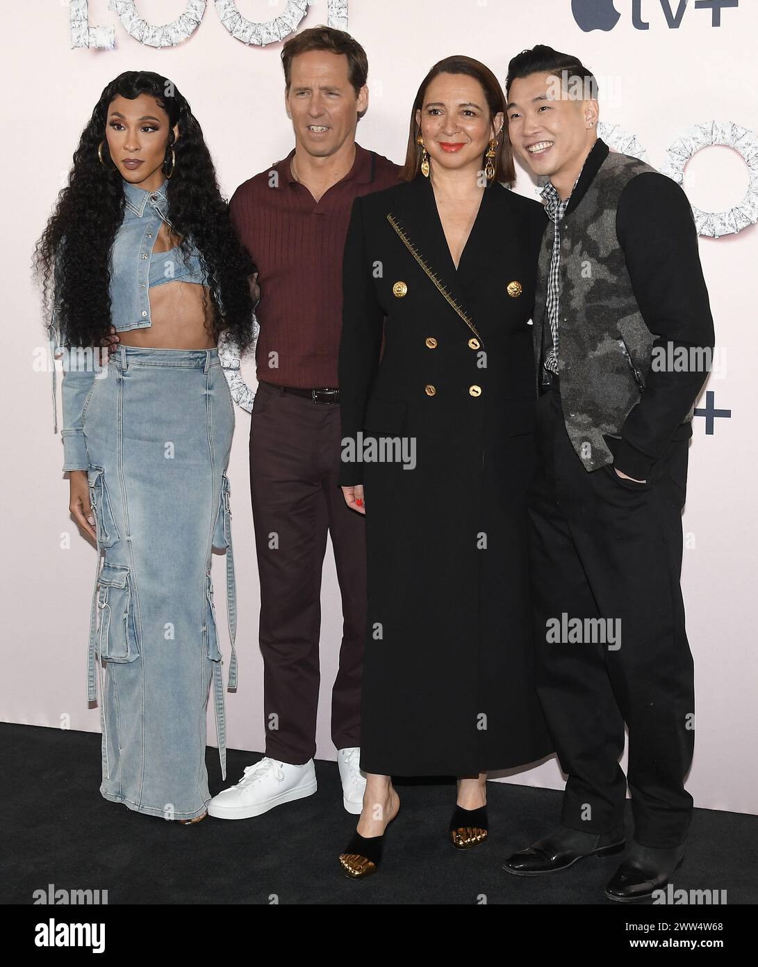 Los Angeles, USA. 21st Mar, 2024. (L-R) LOOT Cast Michaela Jaé ...
