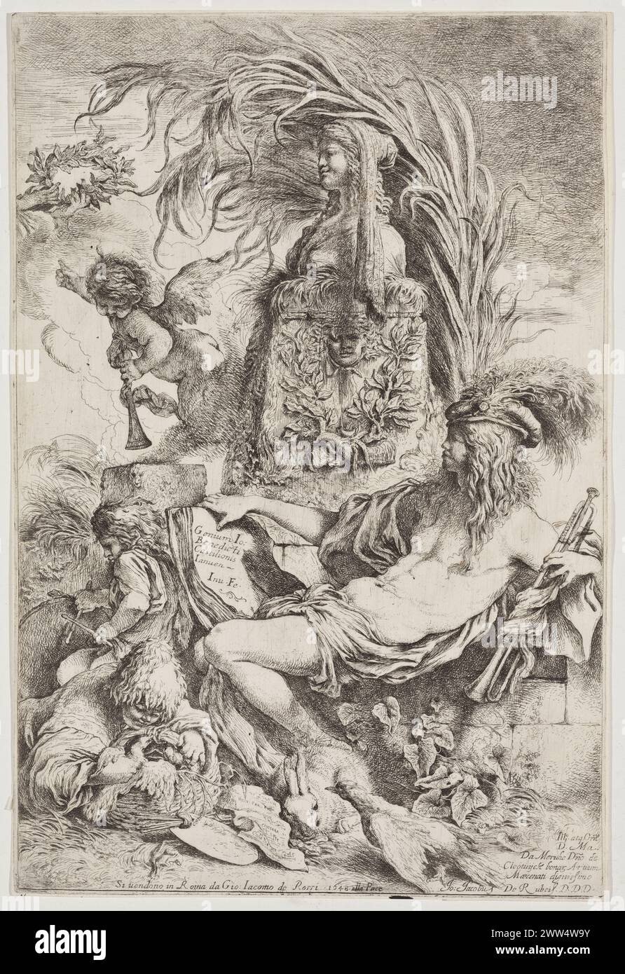 The Genius of Castiglione, etching, 1647-48 Giovanni Benedetto ...