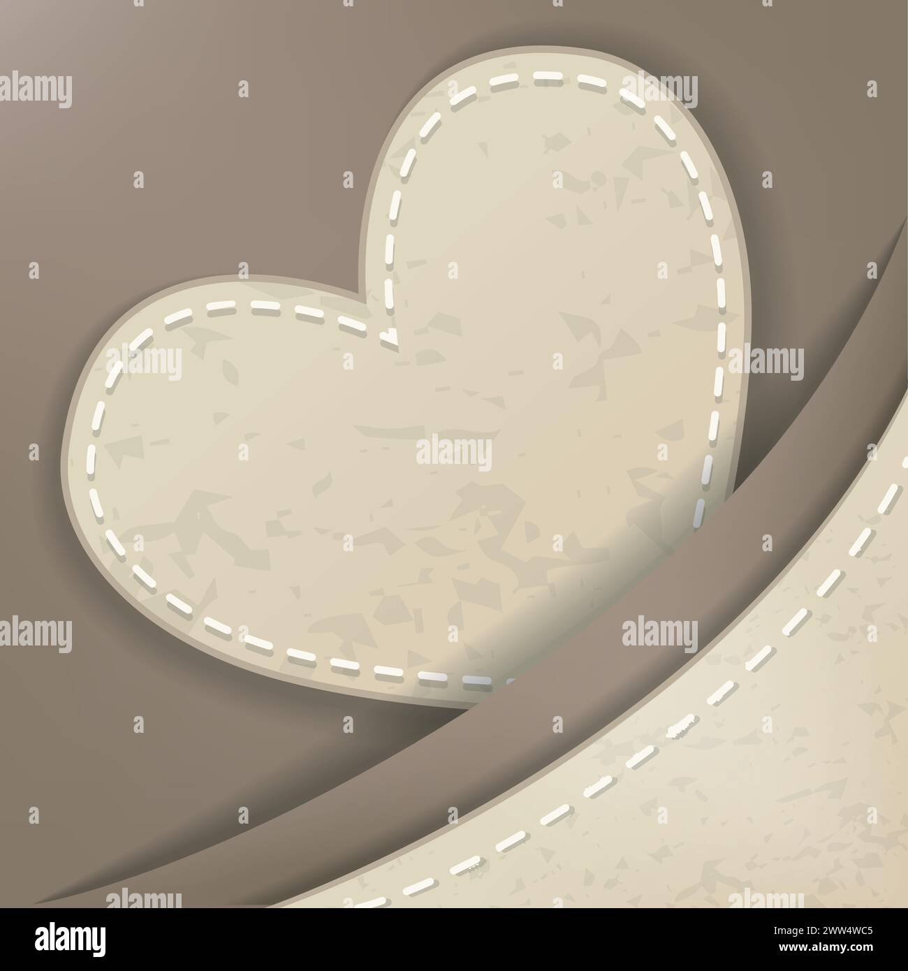 Stitched paper Stock Vector Images - Alamy