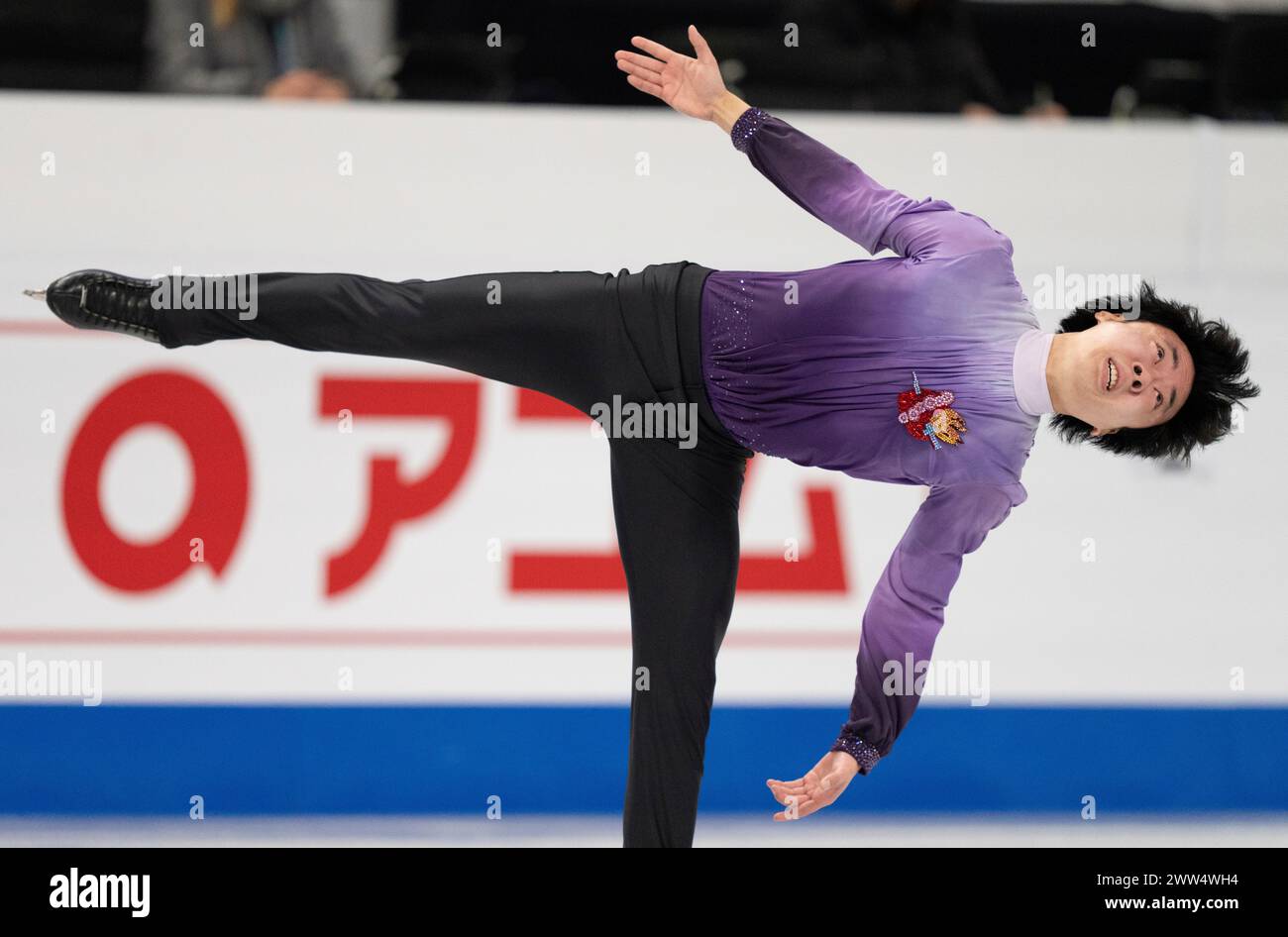 Montreal, Canada. 21st Mar, 2024. Wesley Chiu of Canada performs his ...