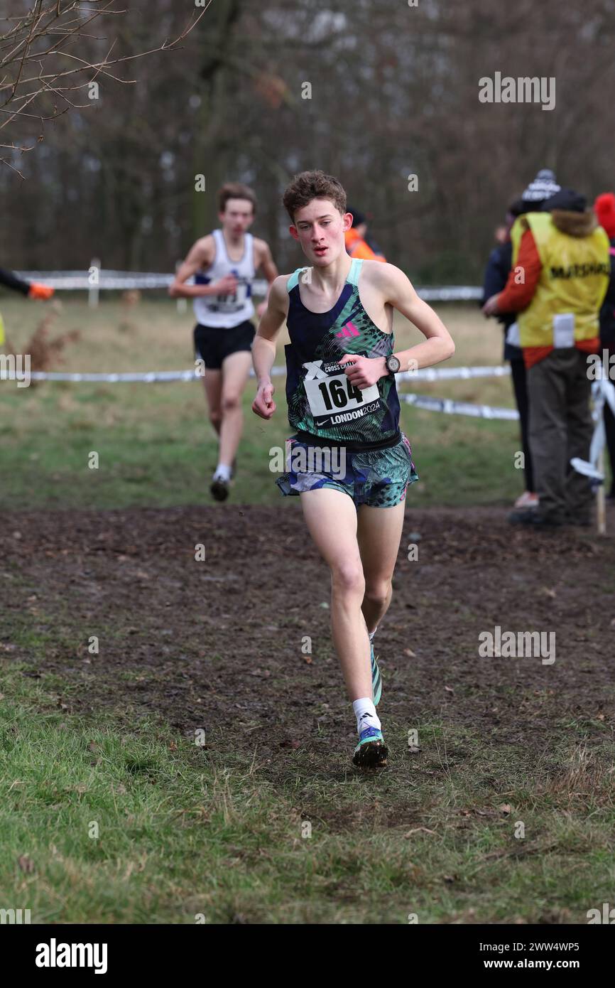 Evan Grime of Salford Harriers & AC in the U15 Boys at the British ...