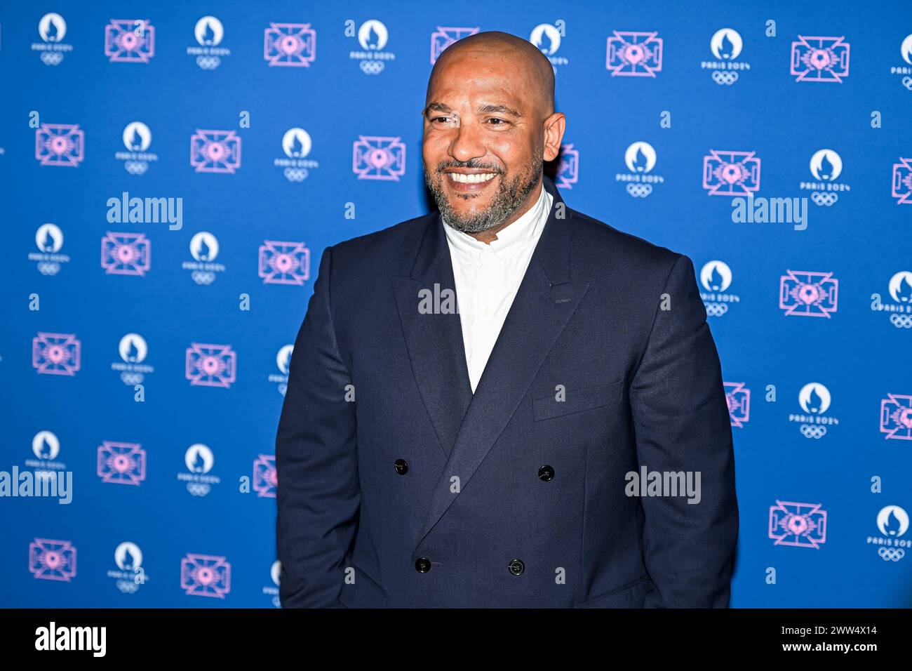 Paris, France. 20th Mar, 2024. Olivier Dacourt during the Olympic Games football tournament ...