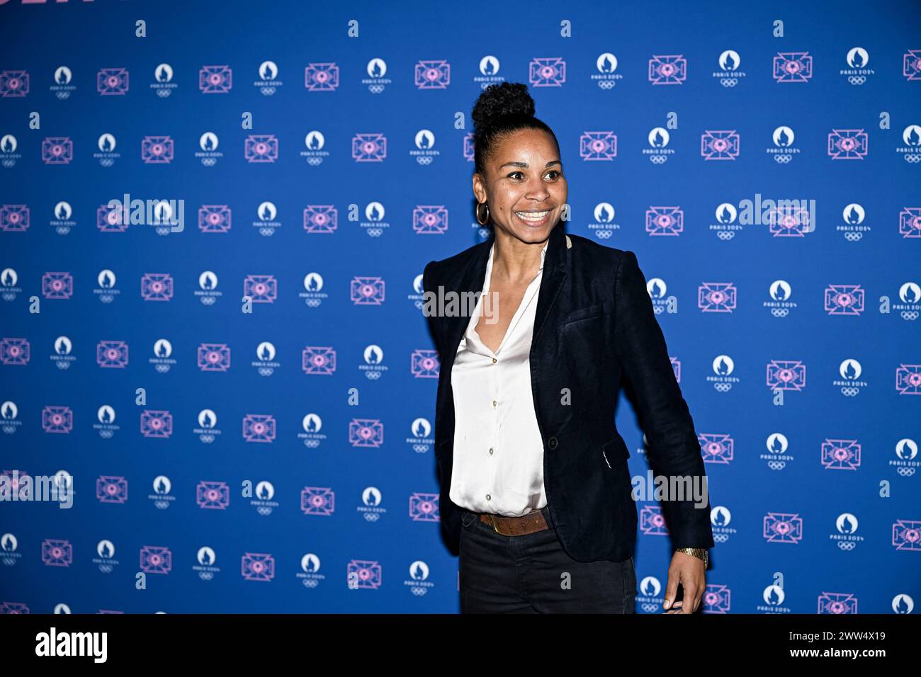 Paris, France. 20th Mar, 2024. Laura Georges during the Olympic Games ...