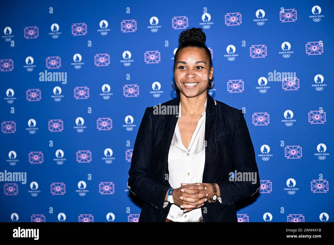 Paris, France. 20th Mar, 2024. Laura Georges during the Olympic Games ...