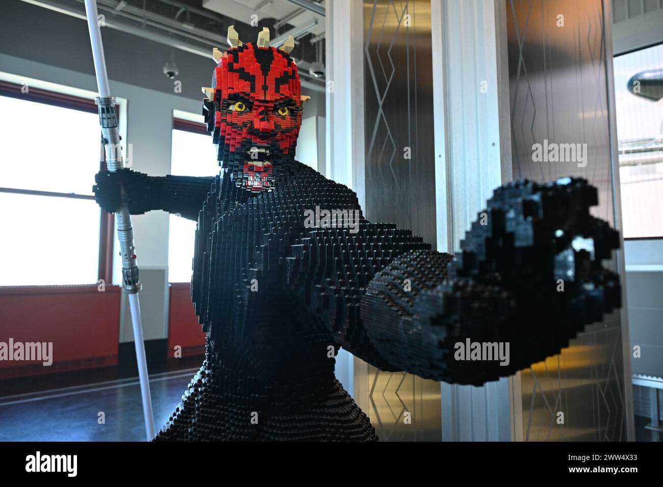 Darth Maul constructed from Legos Stock Photo - Alamy