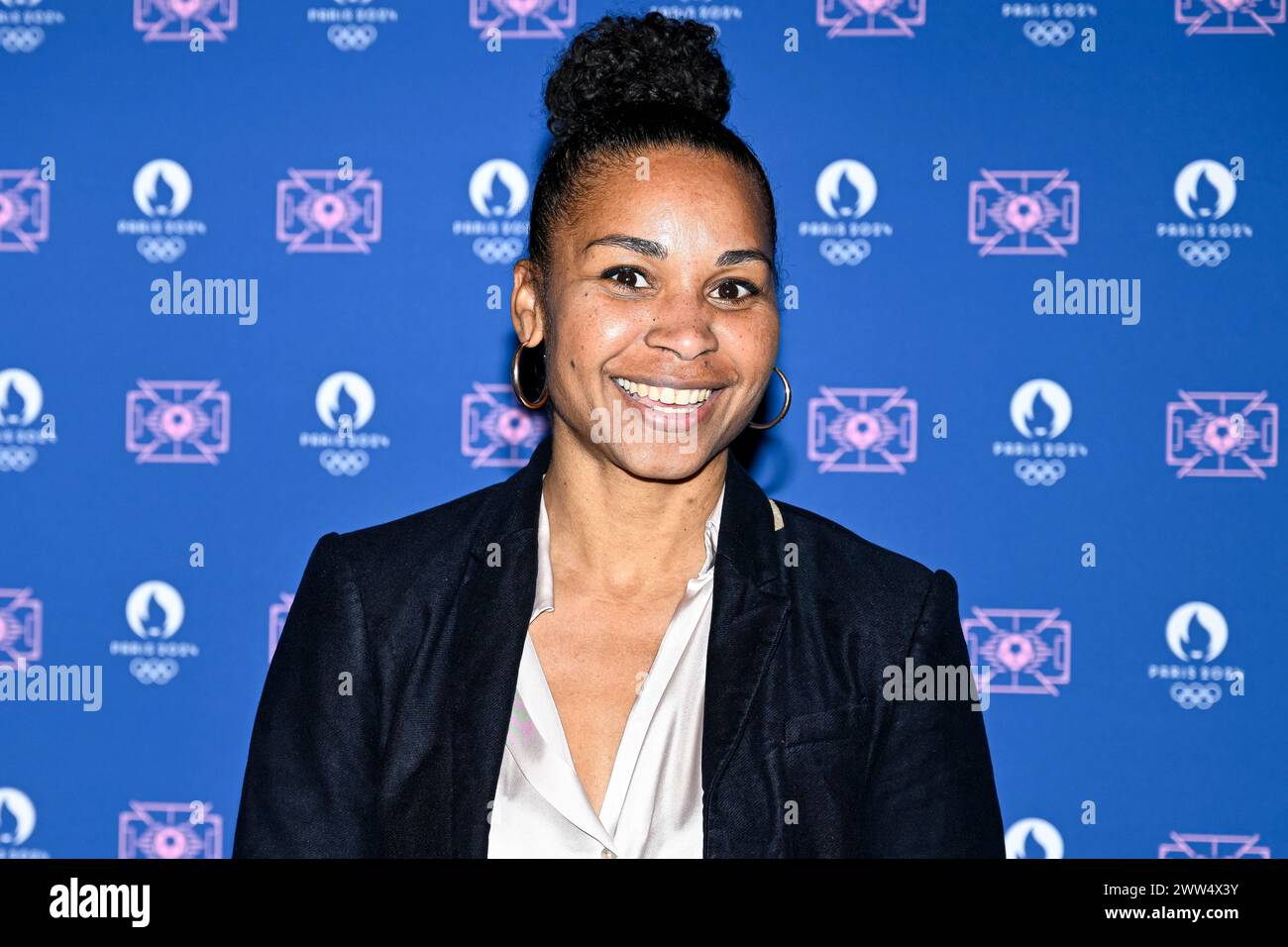 Paris, France. 20th Mar, 2024. Laura Georges during the Olympic Games ...