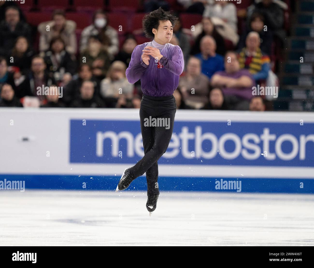 Montreal, Canada. 21st Mar, 2024. Wesley Chiu of Canada performs his ...