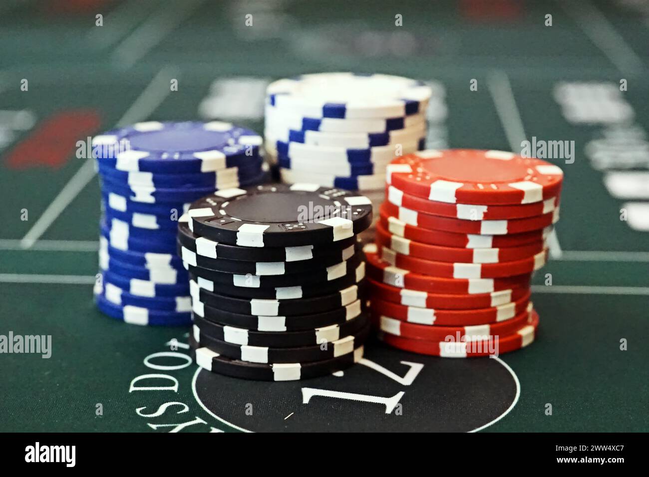 A colorful stack of chips Stock Photo - Alamy