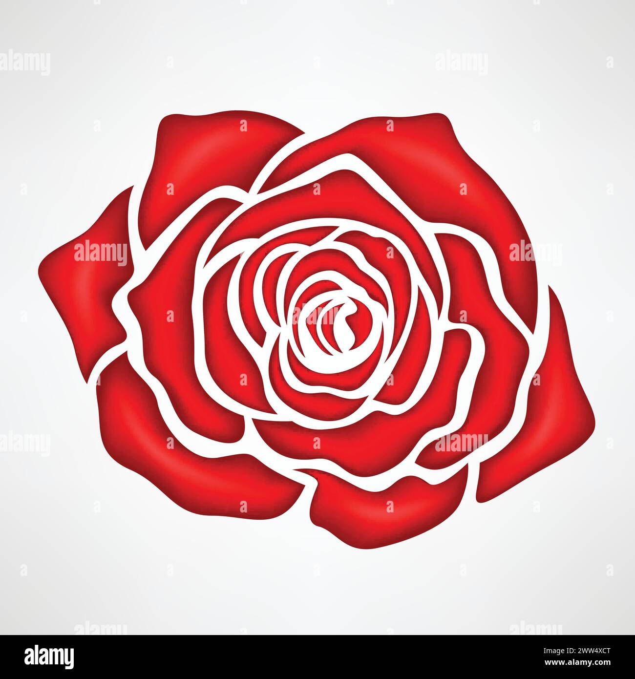 Rose Silhouette, Vector Illustration Stock Vector Image & Art - Alamy