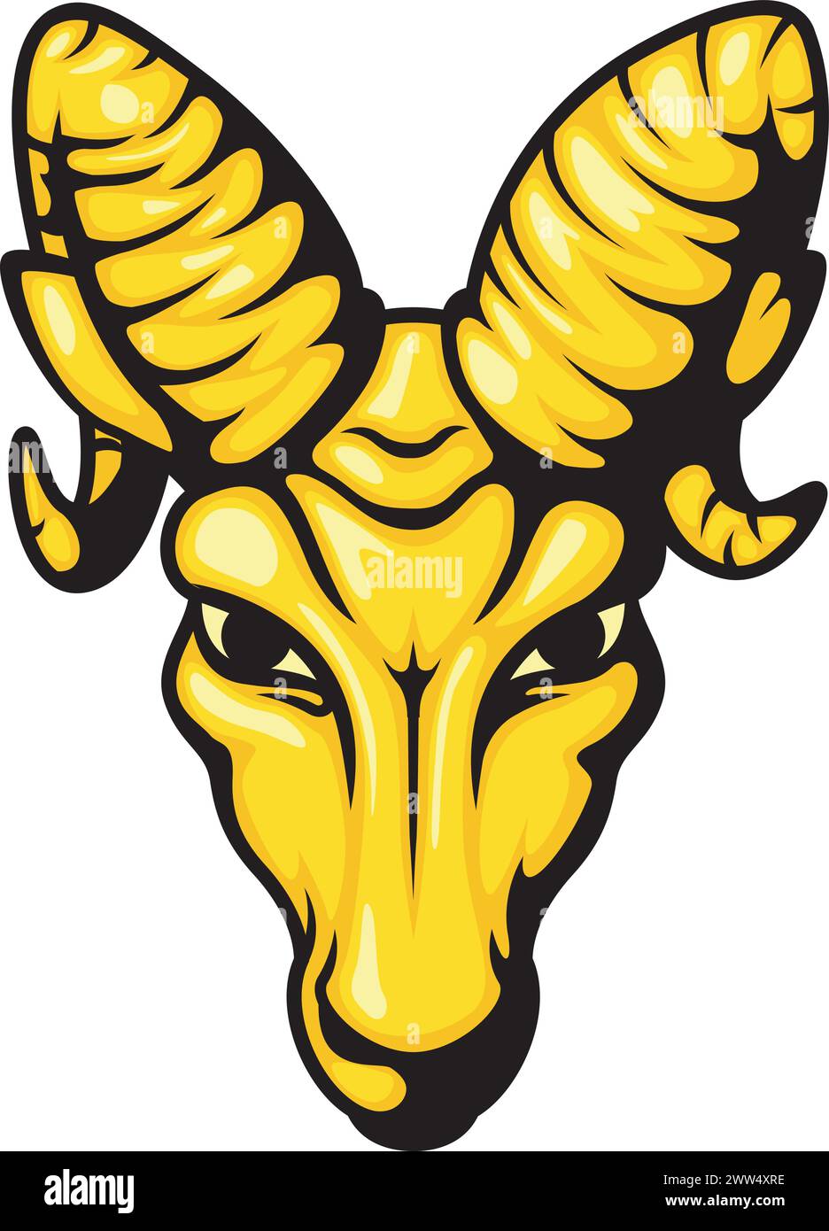 Angry Ram Head Mascot, Vector Illustration Stock Vector Image & Art - Alamy