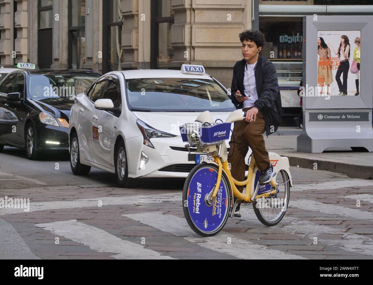 Bergamo, . 21st Mar, 2024. Cyclists are increasing with the arrival of ...