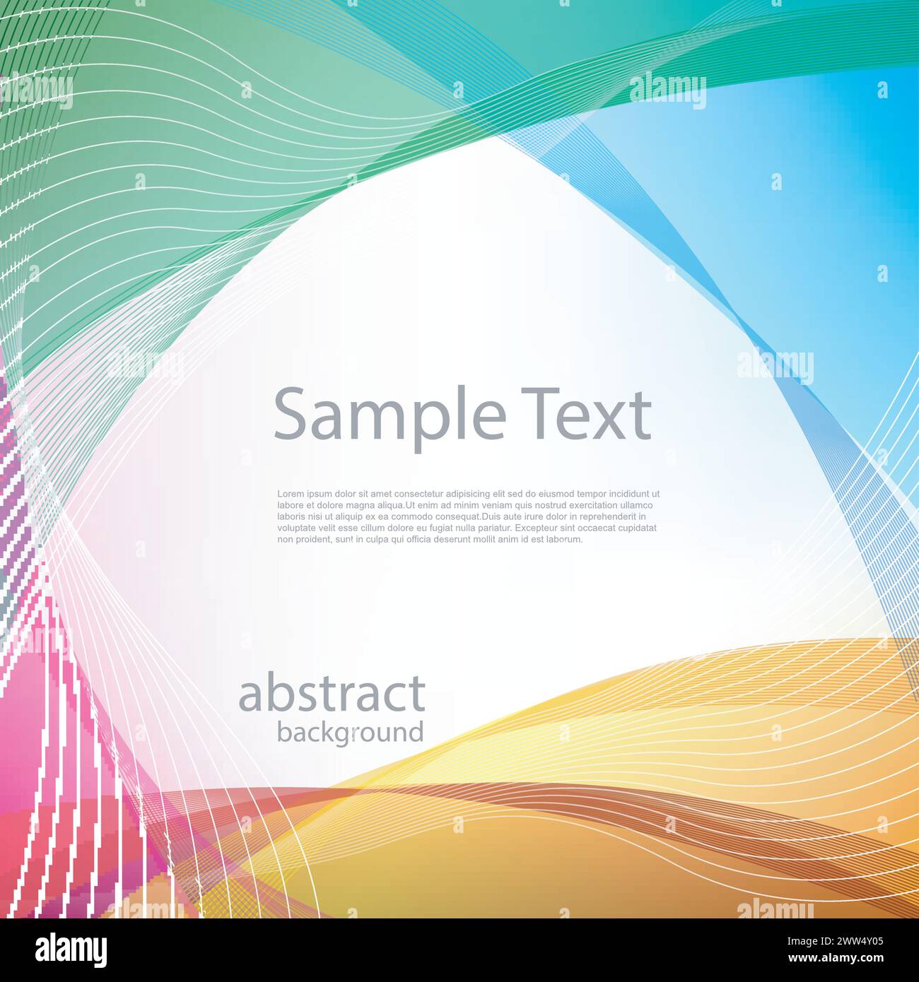 Abstract Colorful Wave Background, Vector Illustration Stock Vector ...