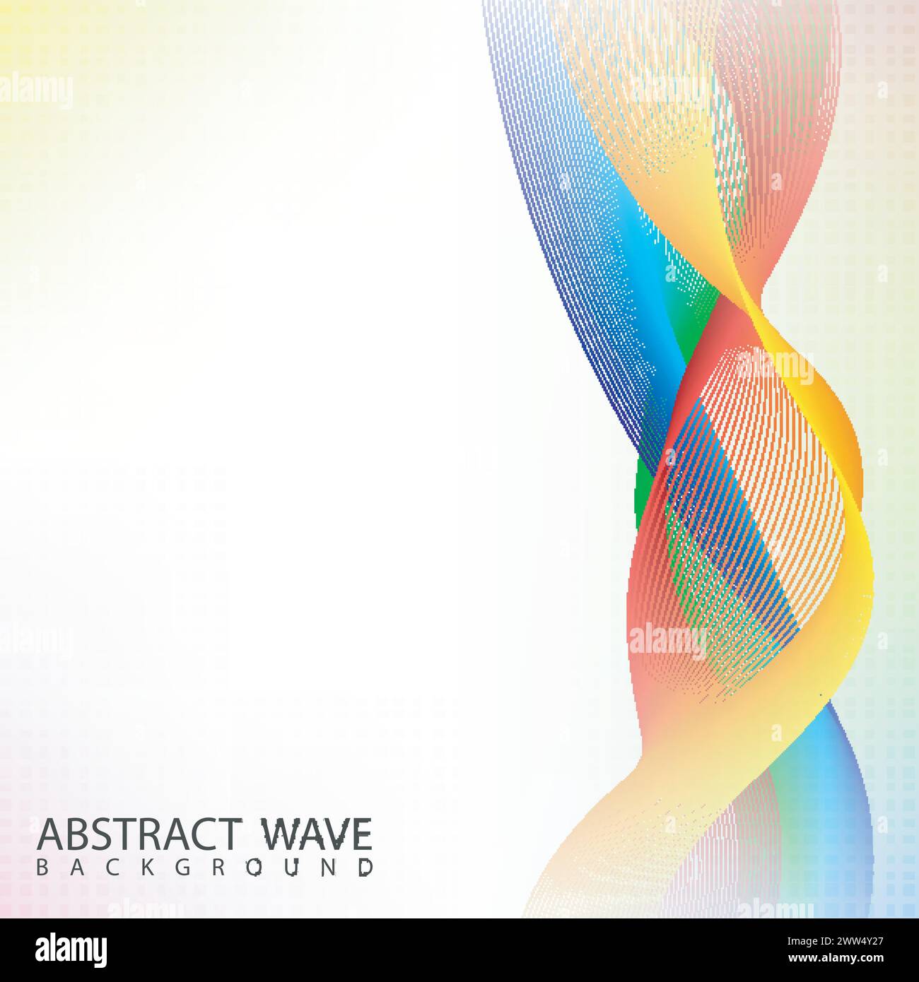Abstract Color Blend Wave Background, Vector Illustration Stock Vector ...