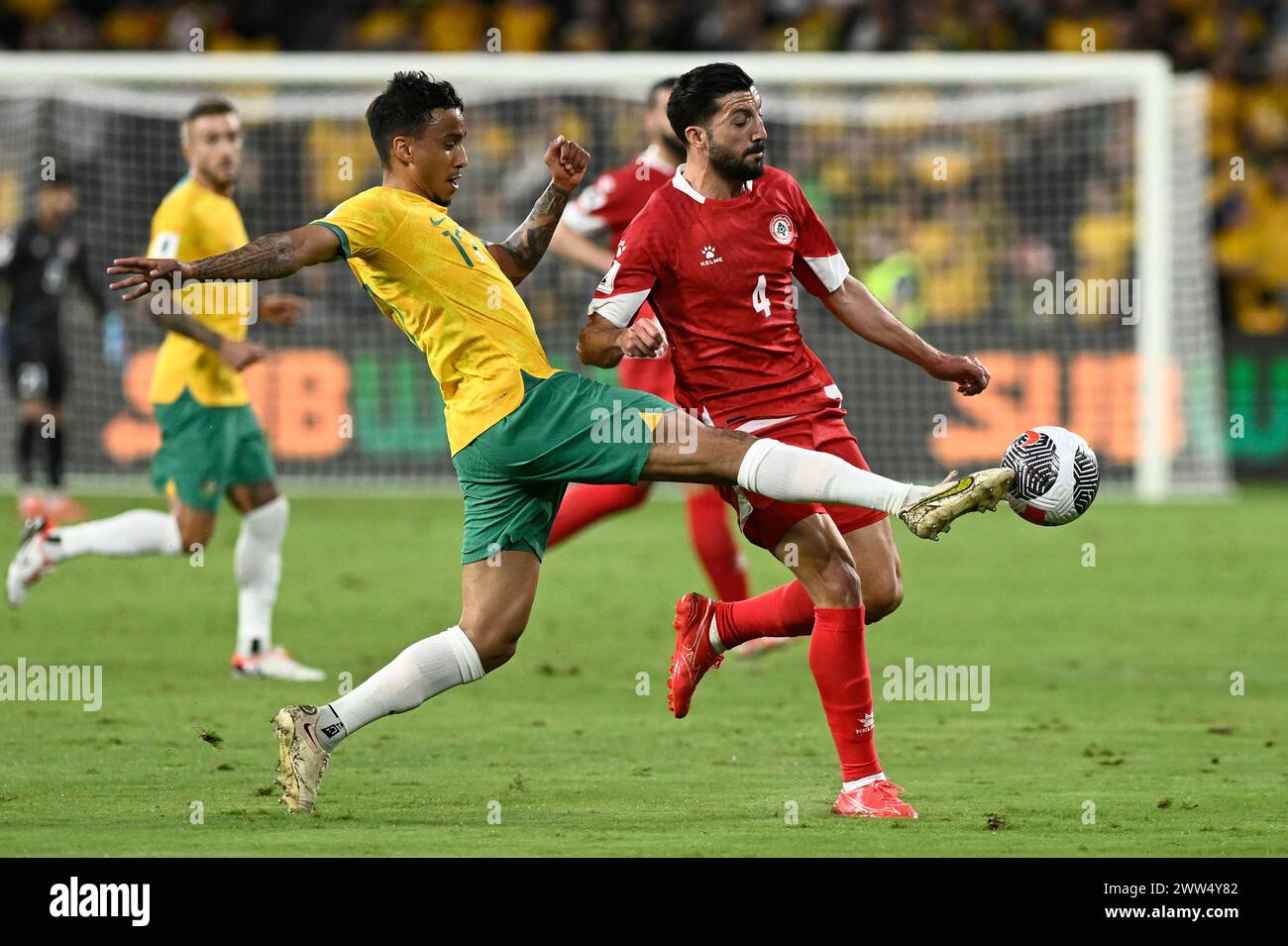 21st March 2024; CommBank Stadium, Sydney, NSW, World Cup Qualifying ...
