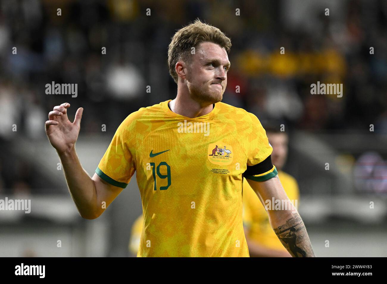 21st March 2024; CommBank Stadium, Sydney, NSW, World Cup Qualifying ...