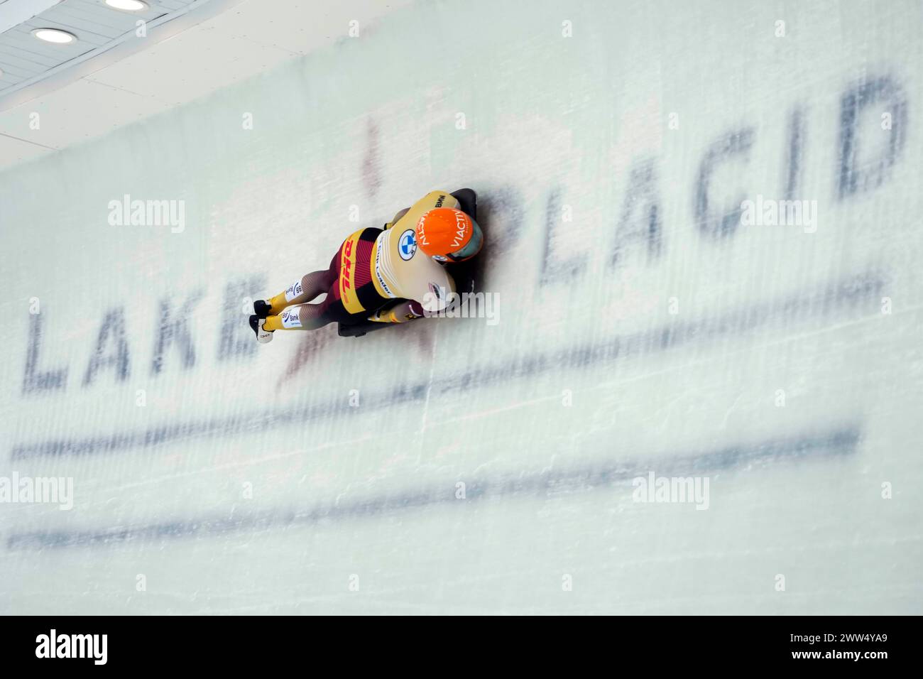 Christopher Grotheer, of Germany, takes a curve during the second heat ...
