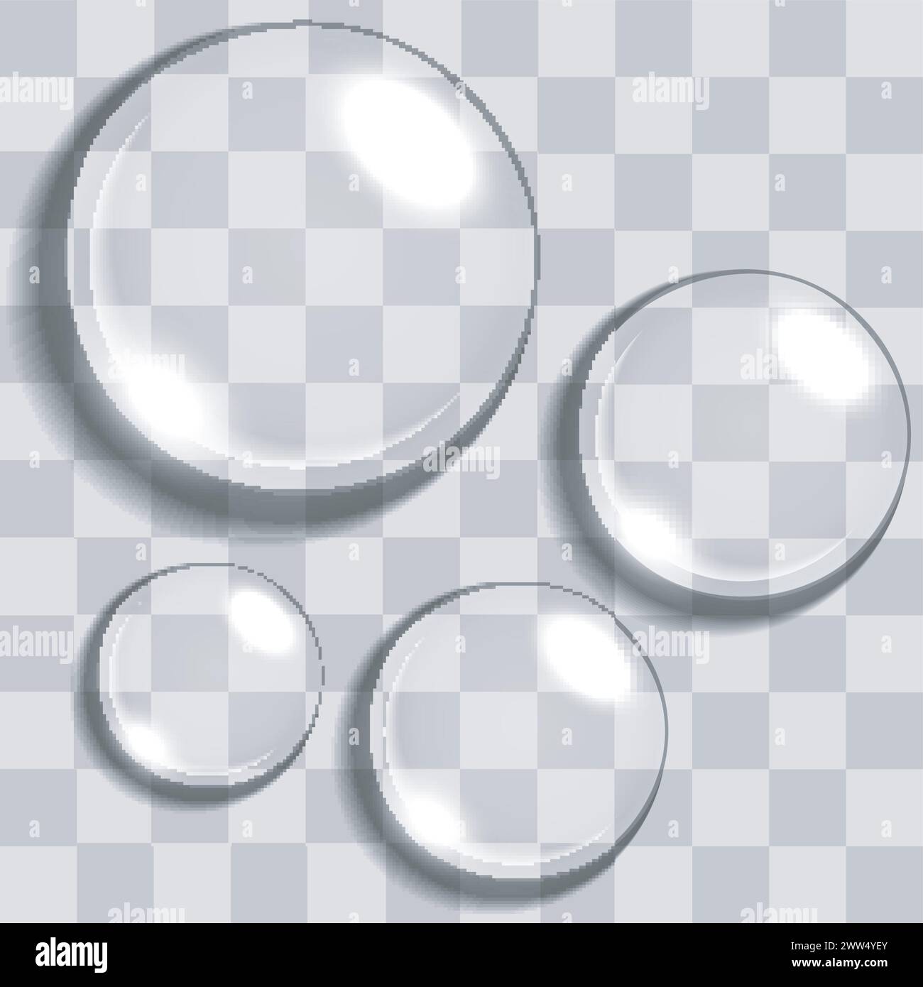 Transparent Water Drop, Vector Illustration Stock Vector Image & Art - Alamy