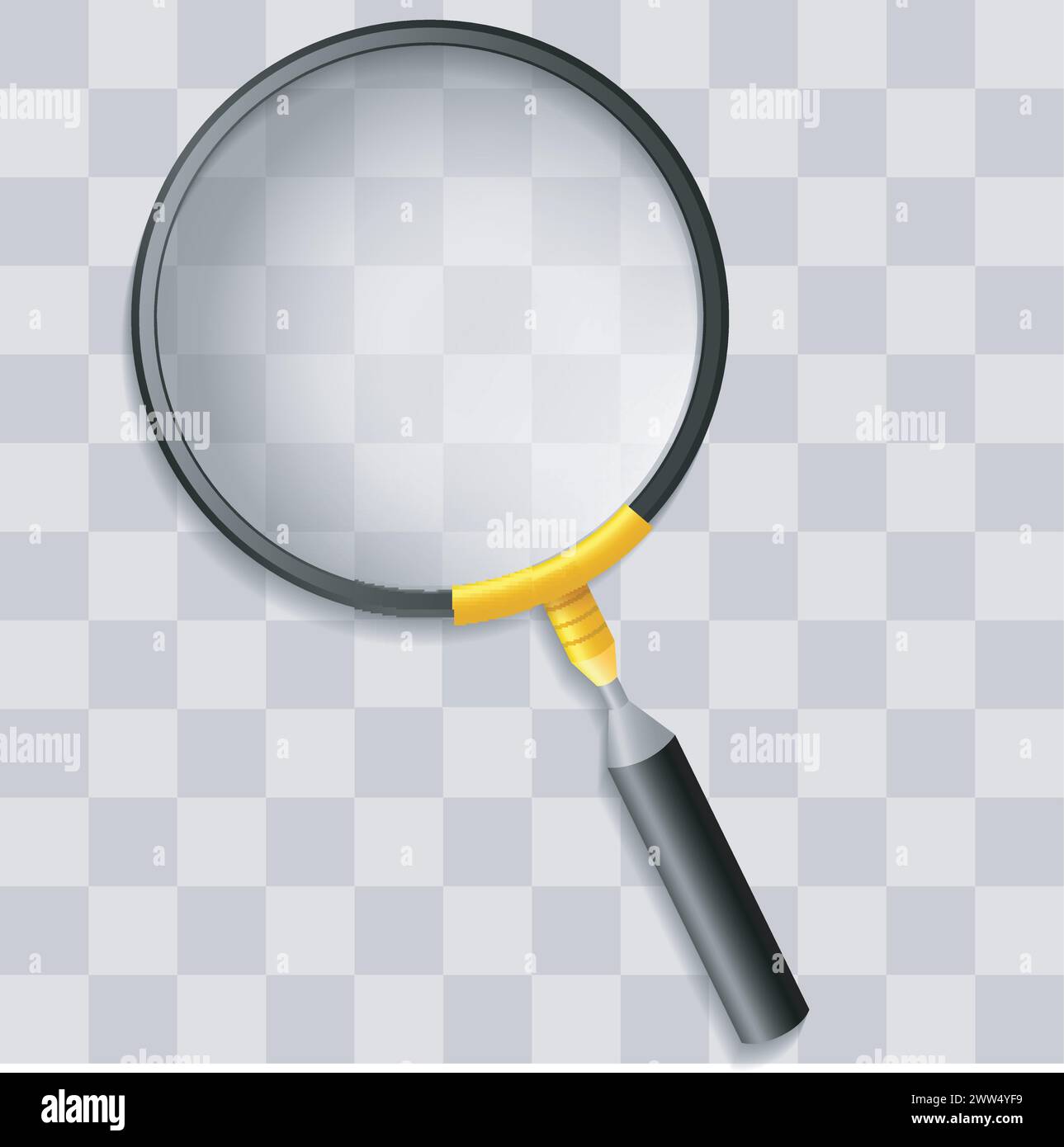 Realistic Magnifying Glass, Vector Illustration Stock Vector Image ...