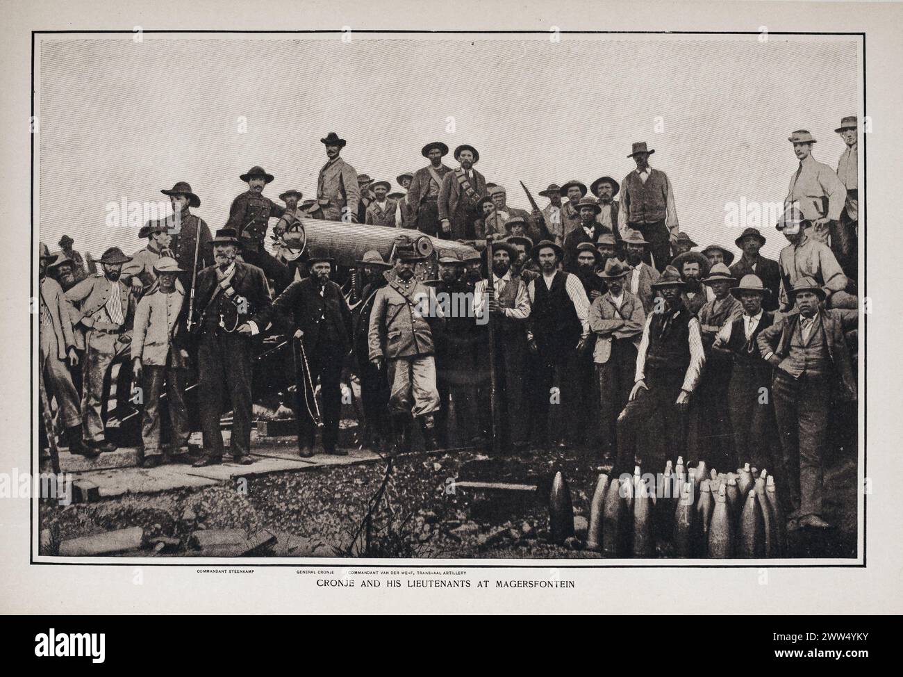 South African Boer general Piet Cronjé and his Lieutenants at ...