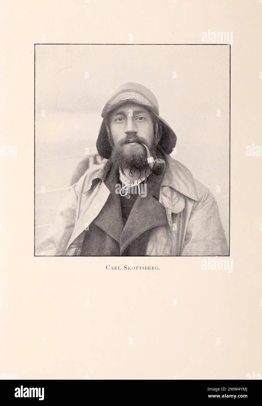 Vintage Portrait of a Swedish botanist and explorer Carl Skottsberg ...