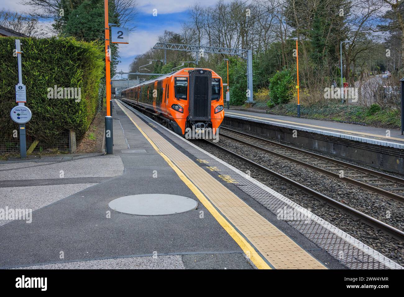 electric powered passenger commuter railway west midlands england uk ...