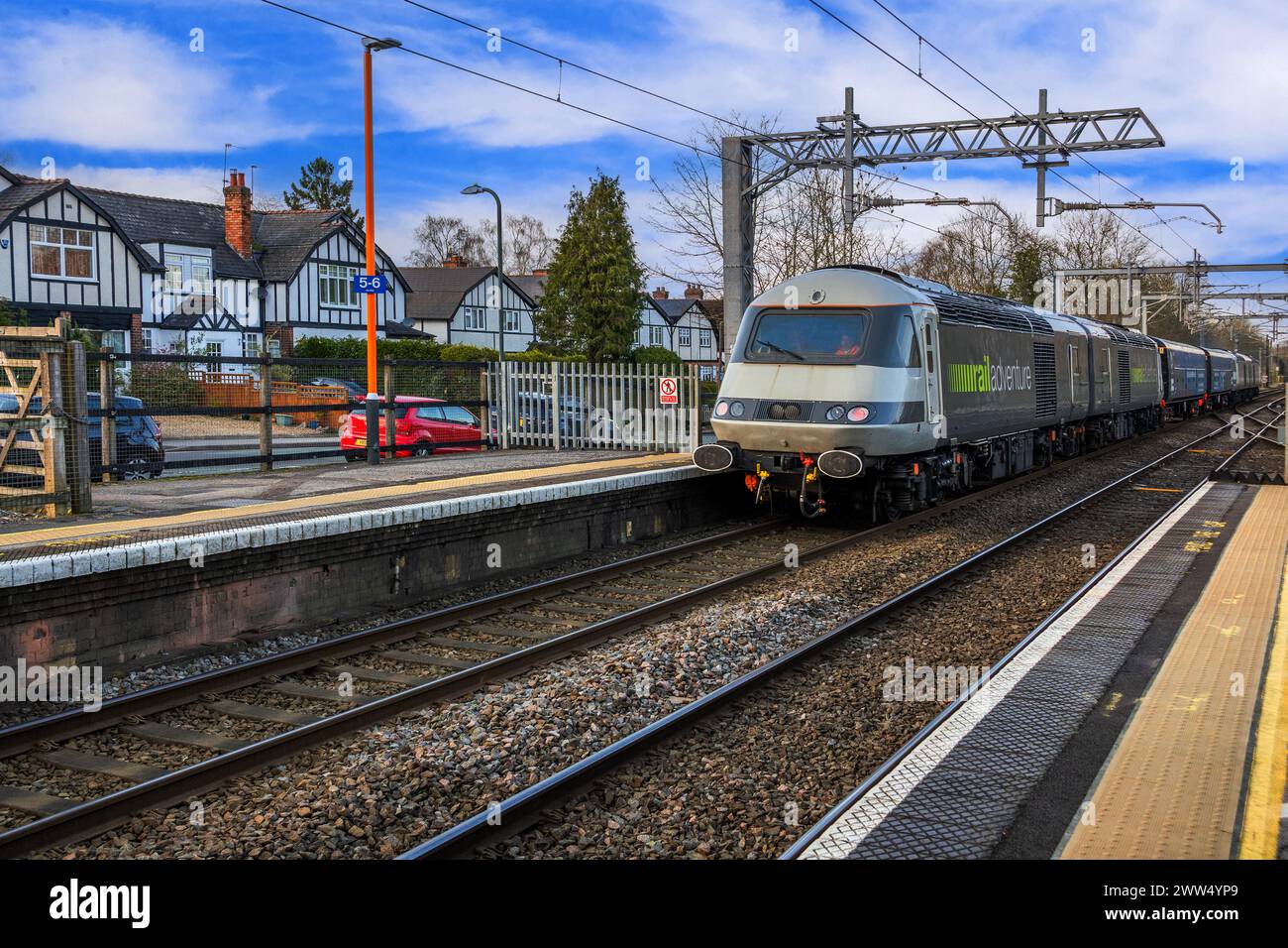 electric powered passenger commuter railway west midlands england uk ...