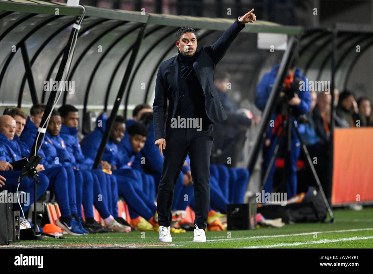 NIJMEGEN - Holland U21 coach Michael Reiziger during the friendly ...