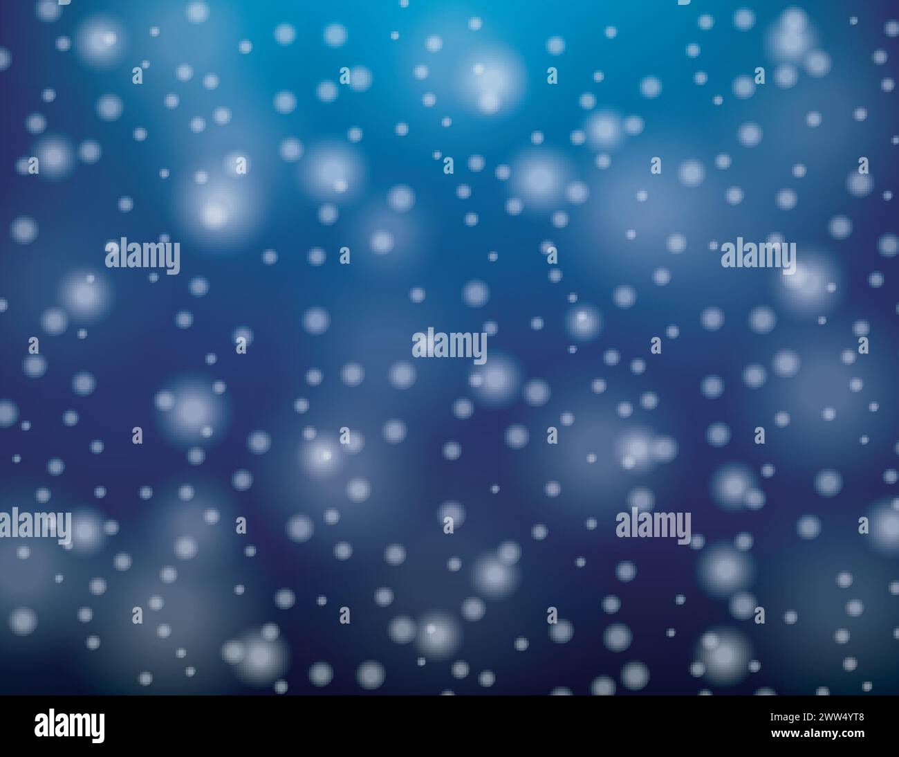Snow Falling on A Winter Night, Vector Illustration Stock Vector Image ...