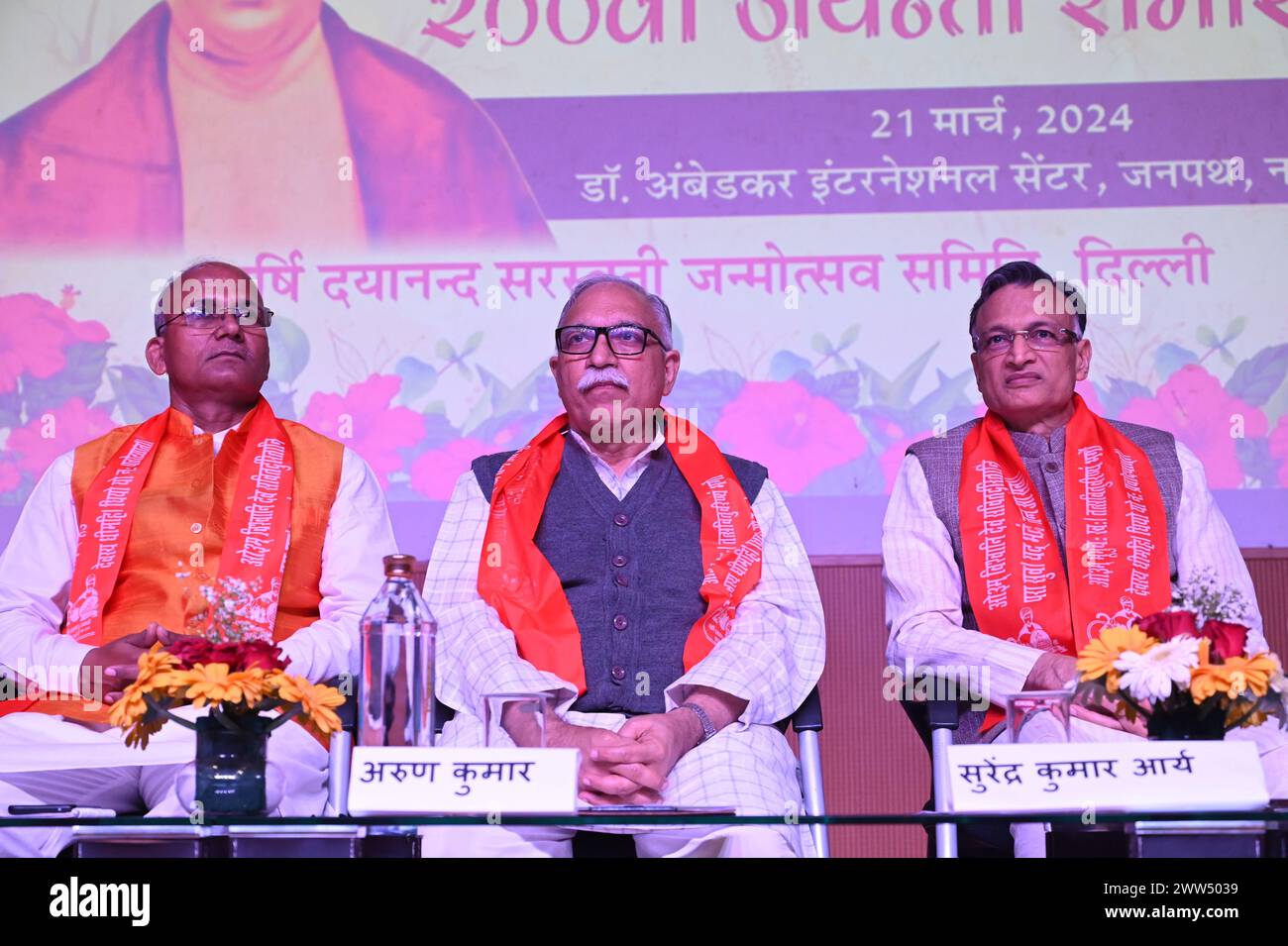 India. 21st Mar, 2024. NEW DELHI, INDIA - MARCH 21: Sah-Sarkaryavah RSS ...