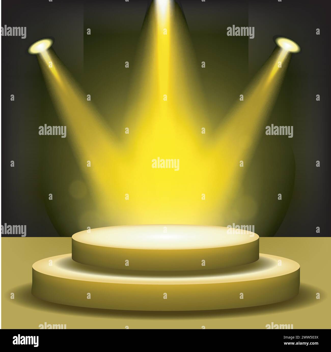 Spotlight smoke on stage Stock Vector Images - Alamy